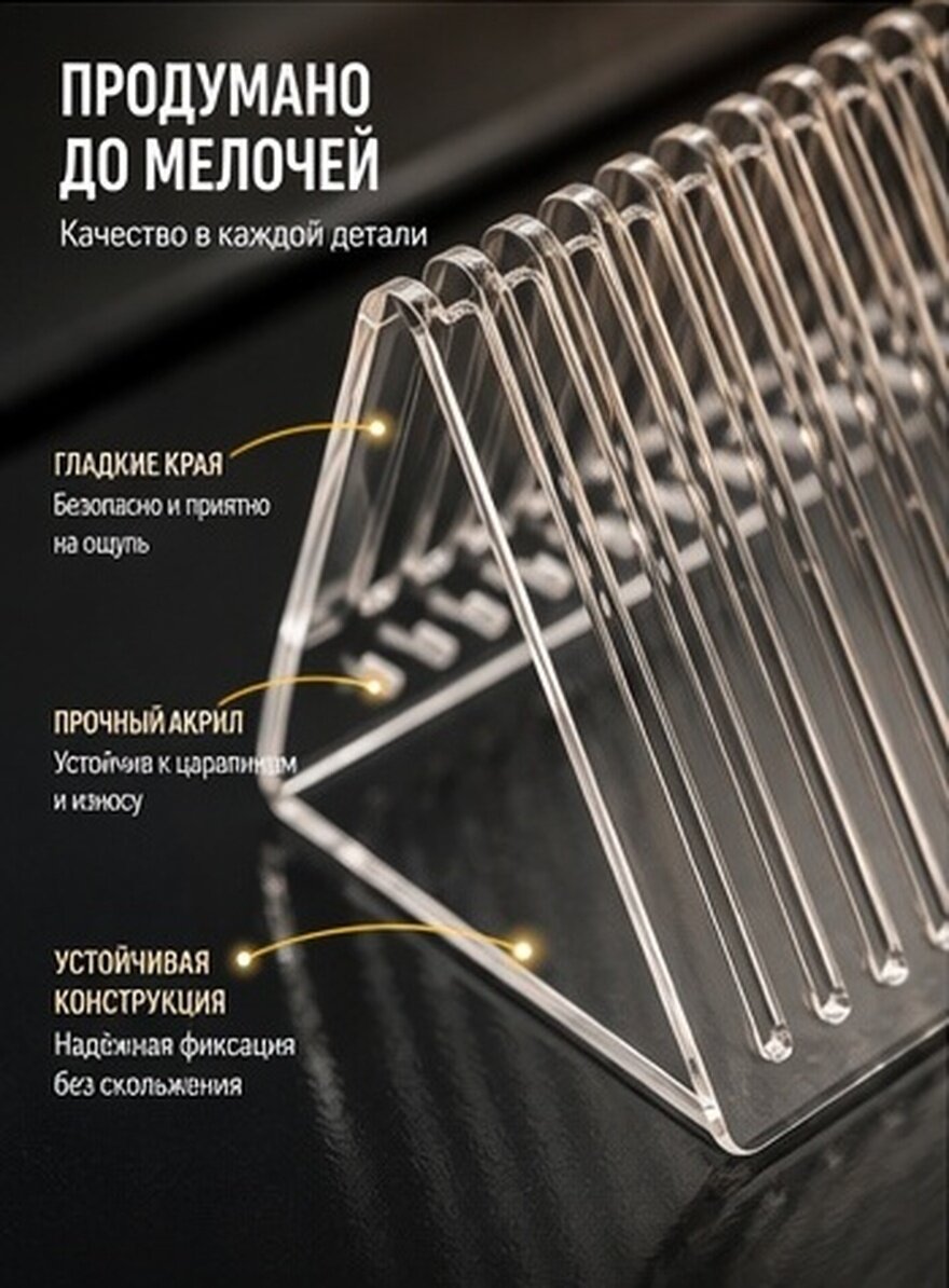 Стойка Для Виниловых Дисков Прозрачная 20.8x20 См Для Хранения И Организации Cd В Кабинете На Рабочем Столе