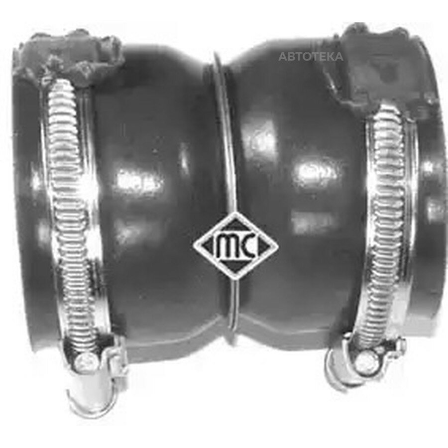 Патрубок интеркулера CITROEN BERLINGO. PEUGEOT 207/207 CC/207 SW/1007/PARTNER METALCAUCHO 09236