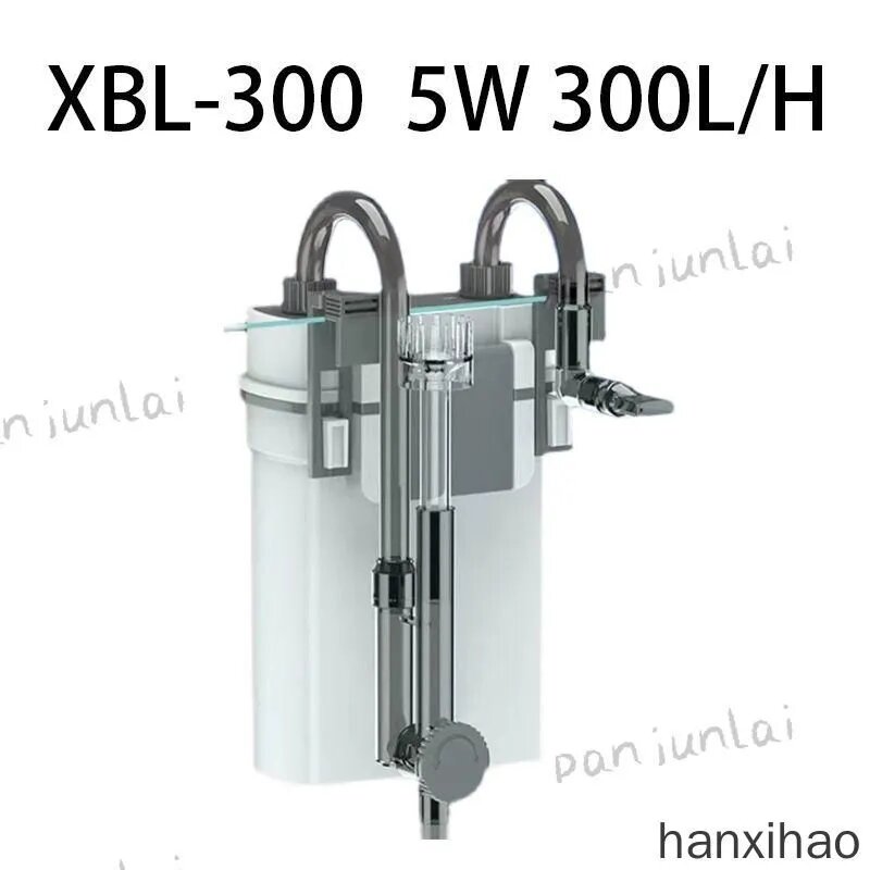 Настенный фильтр, SUNSUN XBL-300 5W 300Л/ч, вход для воды с обезжиривающей пленкой, подходит для аквариума объемом 80-100 литров