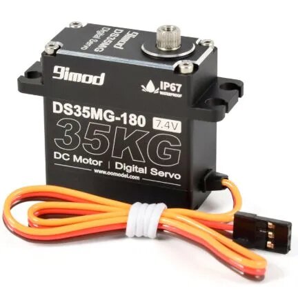 9IMOD DS35MG цифровой сервопривод 35KG IP67, полностью алюминиевый корпус, металлические шестерни, 180, 4.87.4В