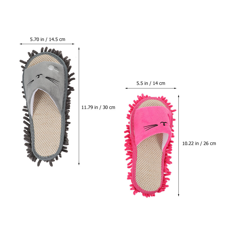 Моющиеся Practical Mop Slippers для повседневной уборки, размер 30.00x14.50x3.50 см