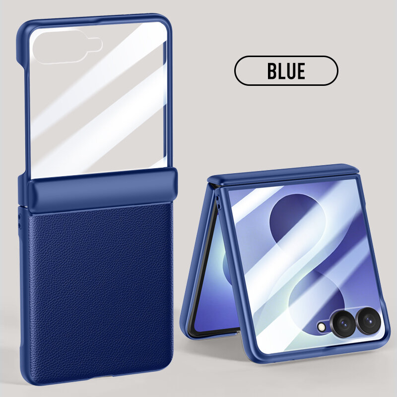 Чехол для Samsung Galaxy Z Flip8 / Samsung Z Flip8 / Самсунг Галакси Зед Флип8, soft touch, чехол-кардиомонитор, искусственная кожа, поликарбонат (PC), защита камеры, ударопрочный, усиленные углы, Samsung