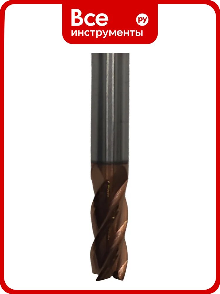 Фреза концевая твердосплавная CNCTOOL VHM 6х15х50 z=4 L580, TiSiN HRC58 (P, M, K) 184782
