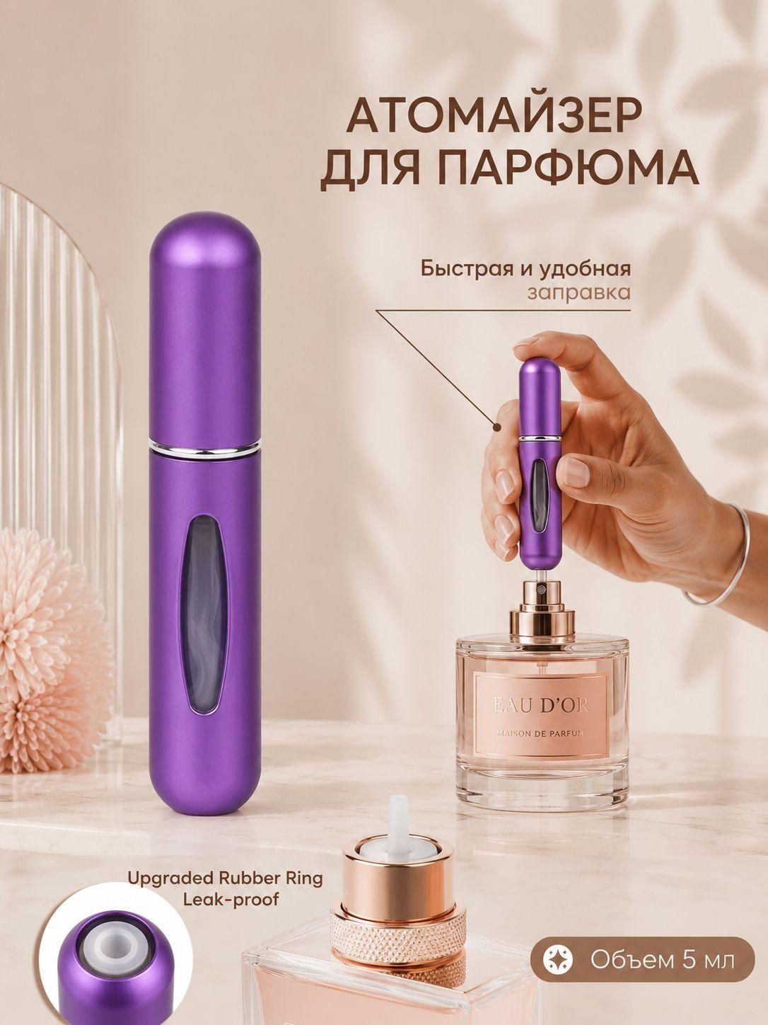 Флакон для духов с распылителем, атомайзер для духов, флакон дорожный, атомайзер косметический