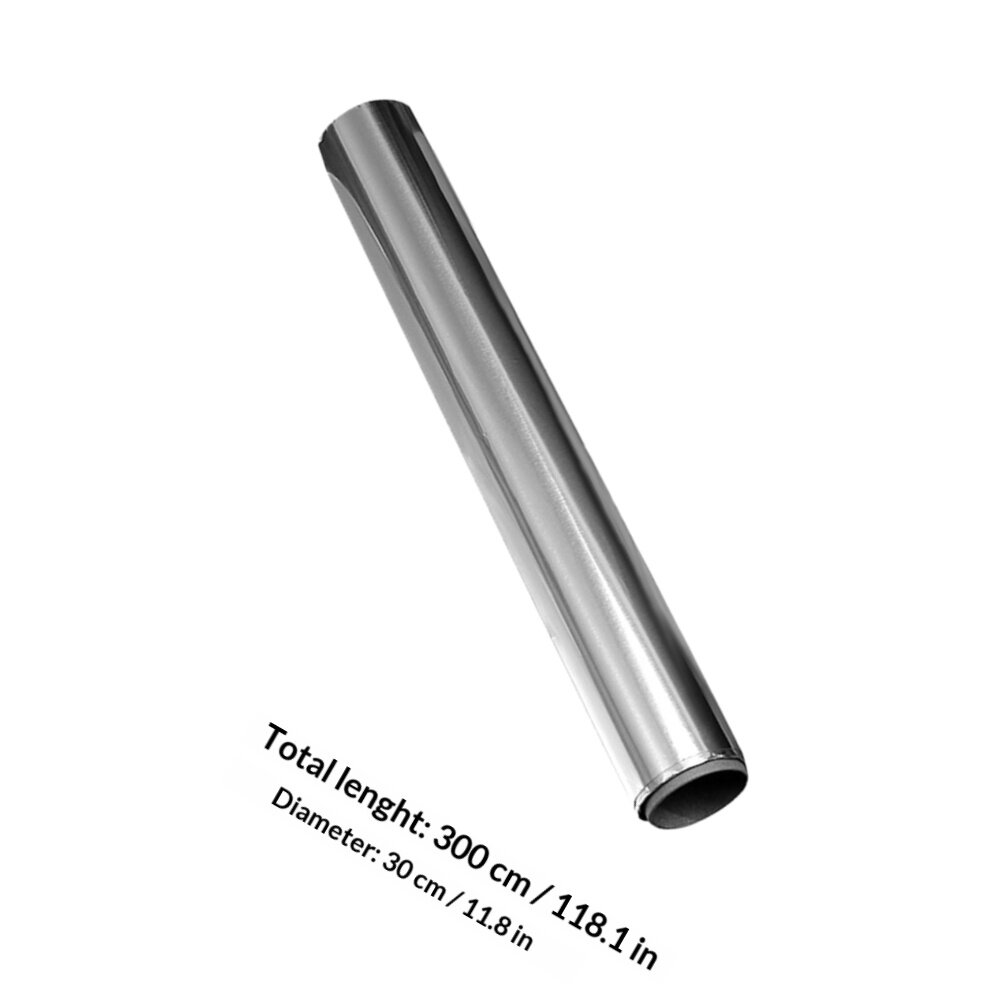 Алюминиевая Фольга Для Кухни 4 Рулона 300.00X30.00X0.10Cm Сilver Подходит Для Выпекания И Барбекю