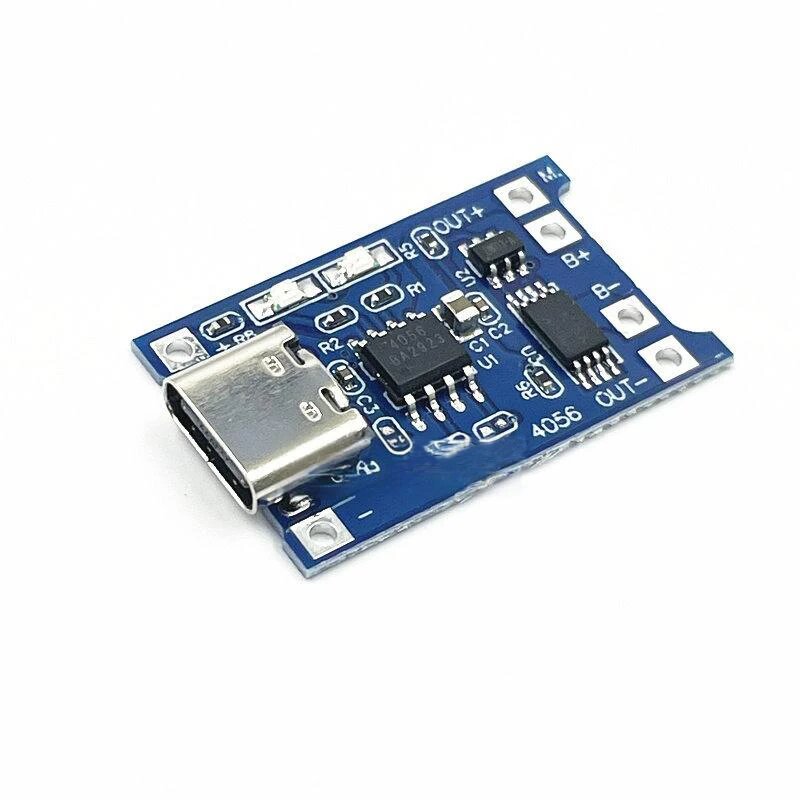 Модуль зарядки для аккумуляторов 18650 TP4056 1pc, Type-C