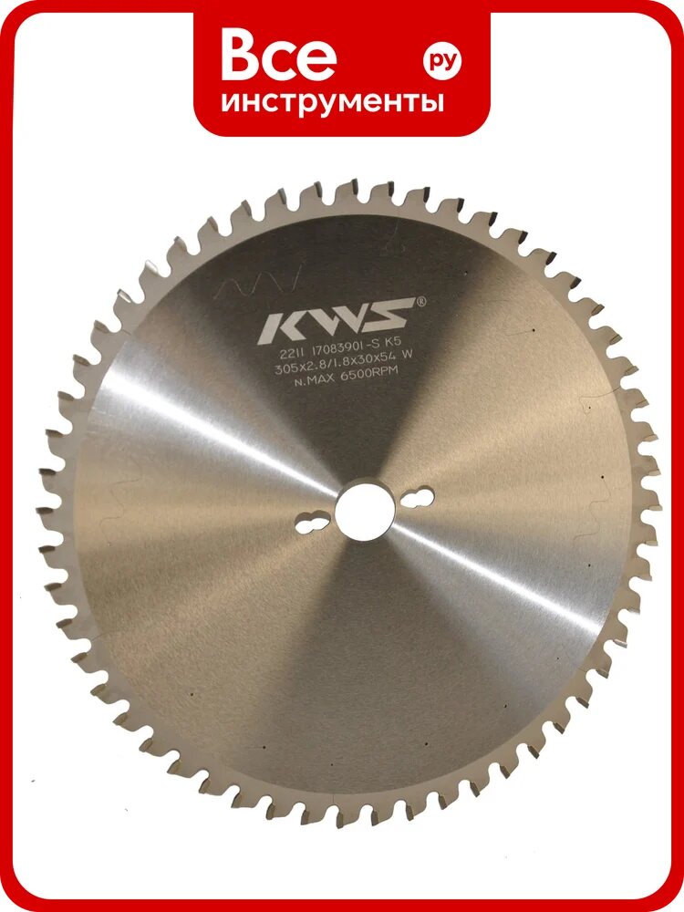 Диск пильный KWS 305*30*2.8/1.8*54T W -5° 2/7/42+2/9/46.4+2/10/60 K5 TFKU00467