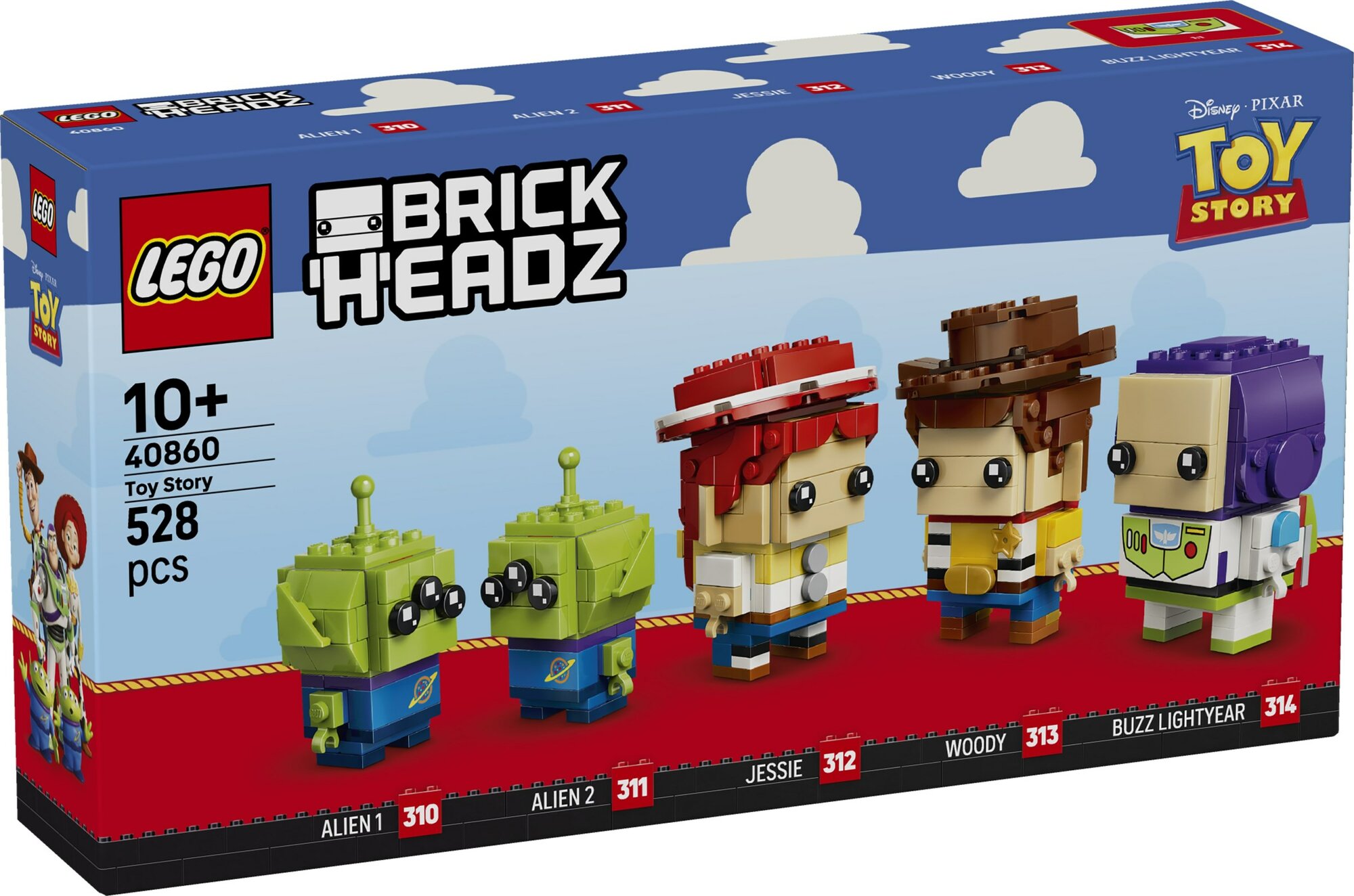 Конструктор LEGO BrickHeadz Disney 40860 История игрушек, 528 детали, 10+