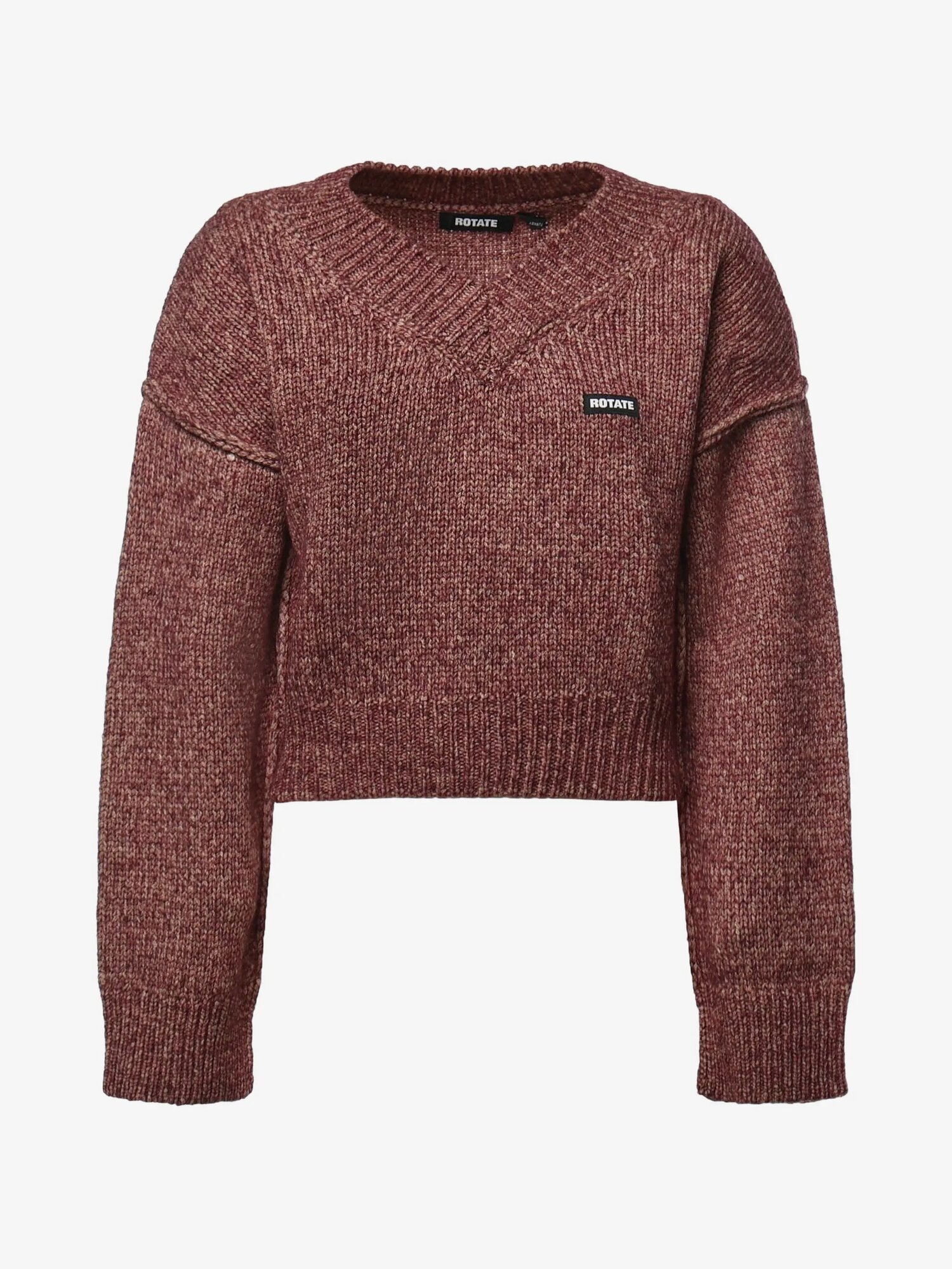 Свитер ROTATE Logo-patch V-neck sweater