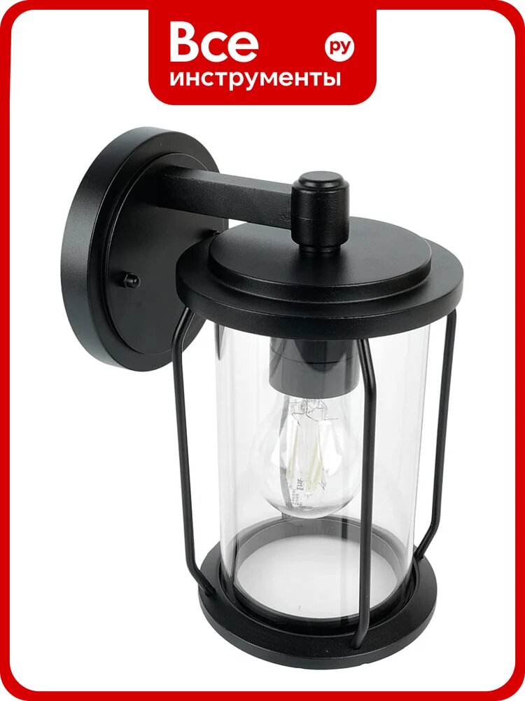 Светильник садово-парковый FERON 100W 220-240V E27 черный (на стену вниз) PL 51965