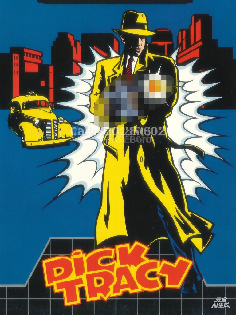 Игровой картридж для приставки 16 bit: DICK TRACY (без коробки) 16-битный картридж только картридж