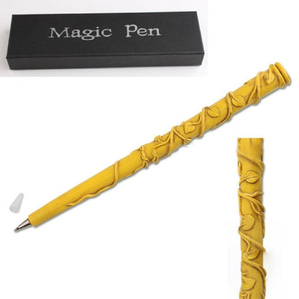 Potter wizard wand with classic relief pattern for gift giving and collecting gold