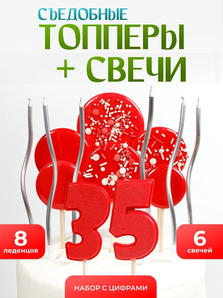 Топпер на торт 35 лет