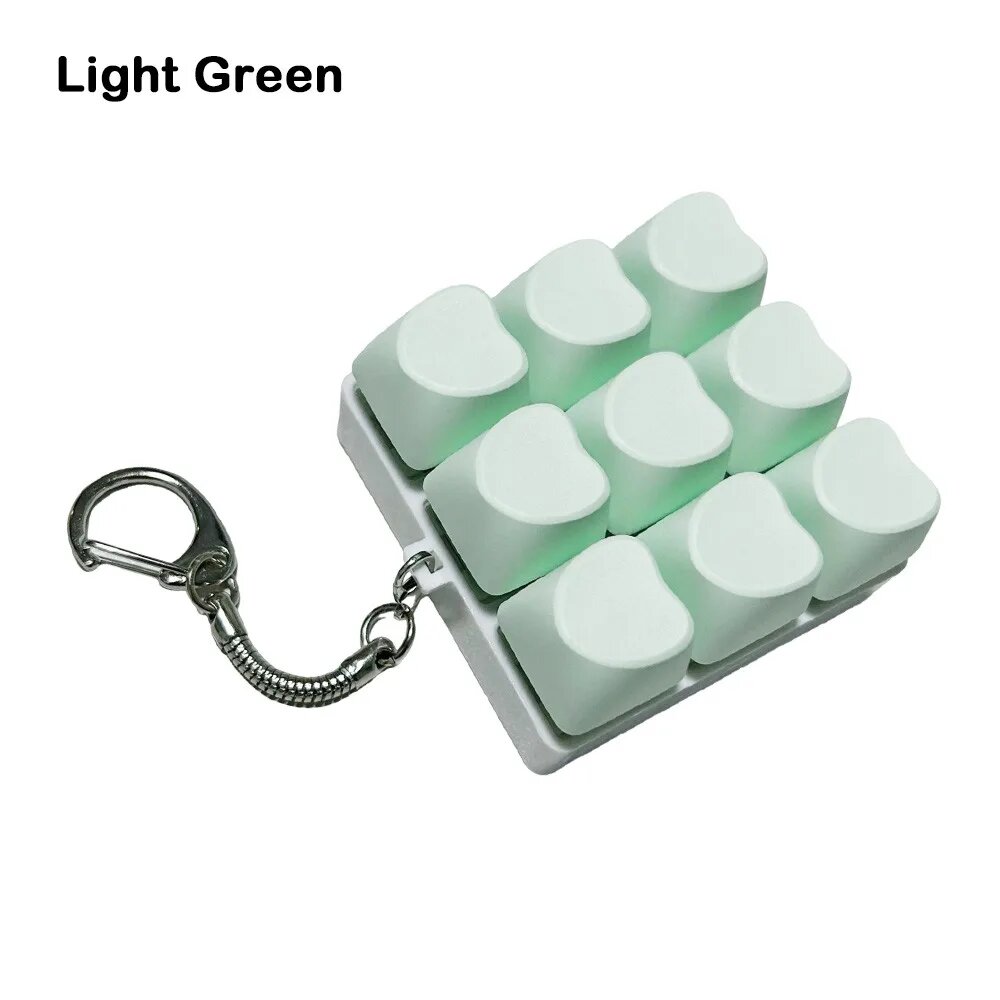 Игрушка-кликер 4/9 клавиш Зеленый, 01-Light Green