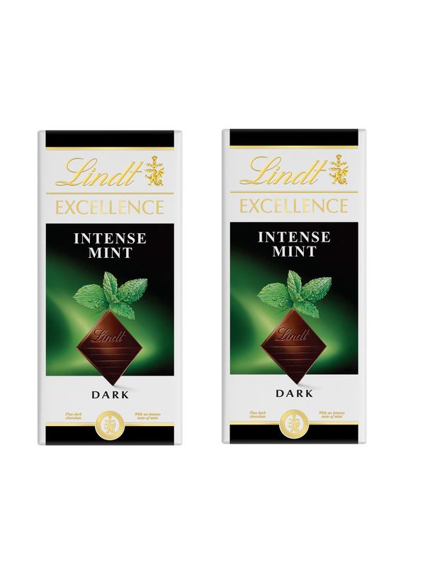 Lindt Excellence Шоколад темный с мятой, 100 гр, 2 шт
