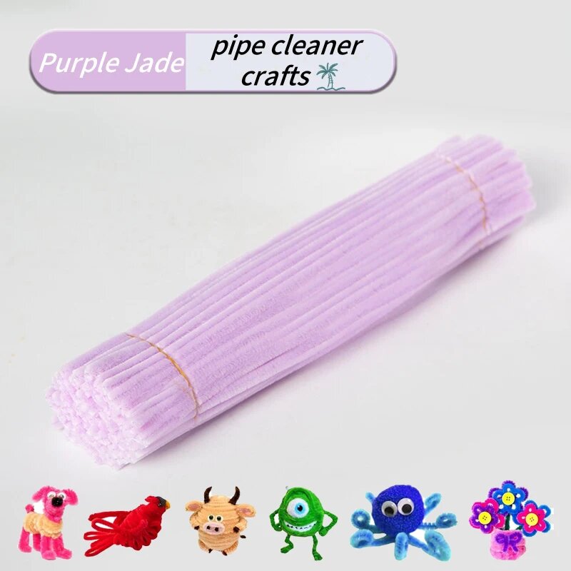 100 шт. трубчатых щеток Purple Jade для рукоделия