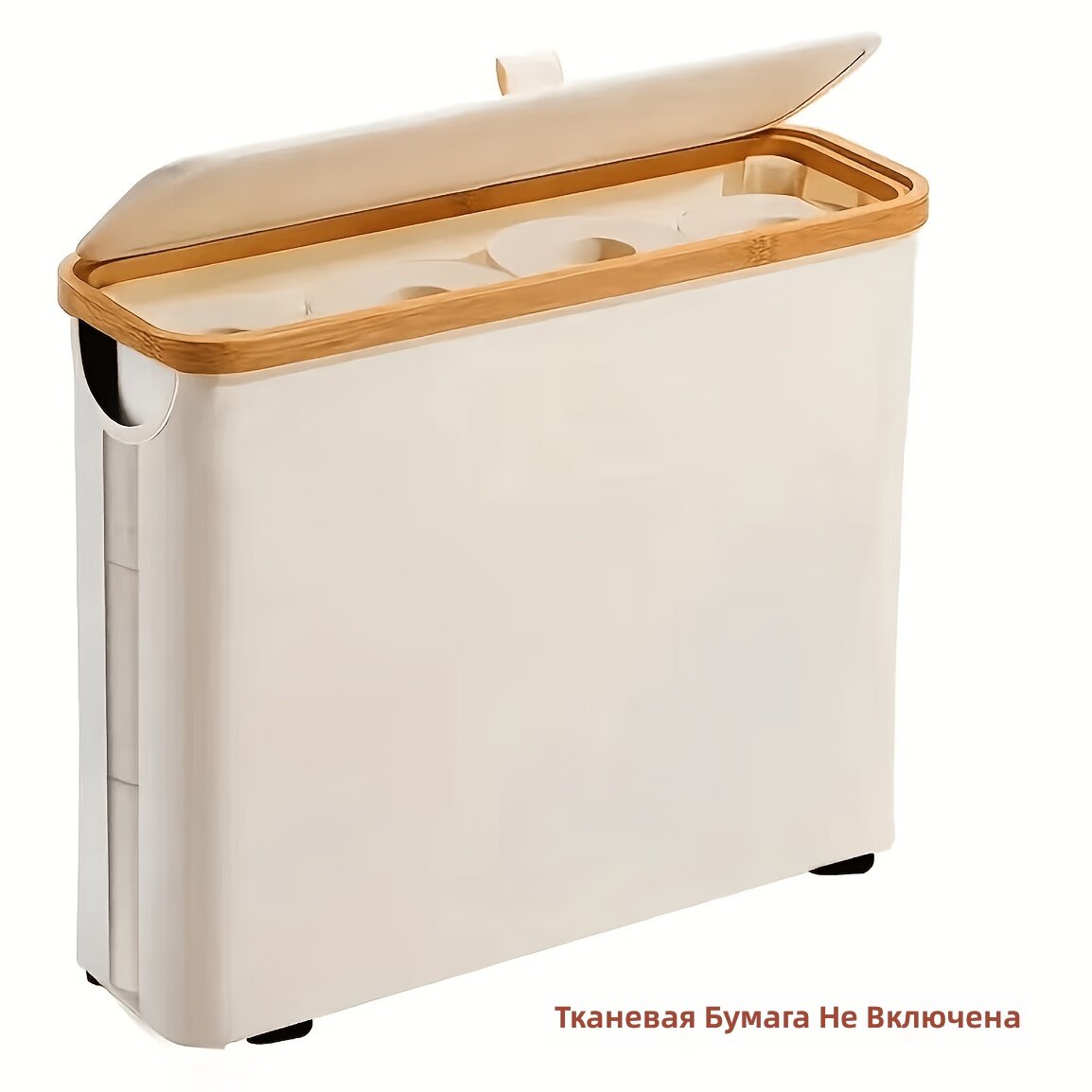 Держатель для туалетной бумаги с крышкой и ручкой, складная корзина для хранения на 12 или 16 рулонов, белый цвет, для ванной комнаты и дома