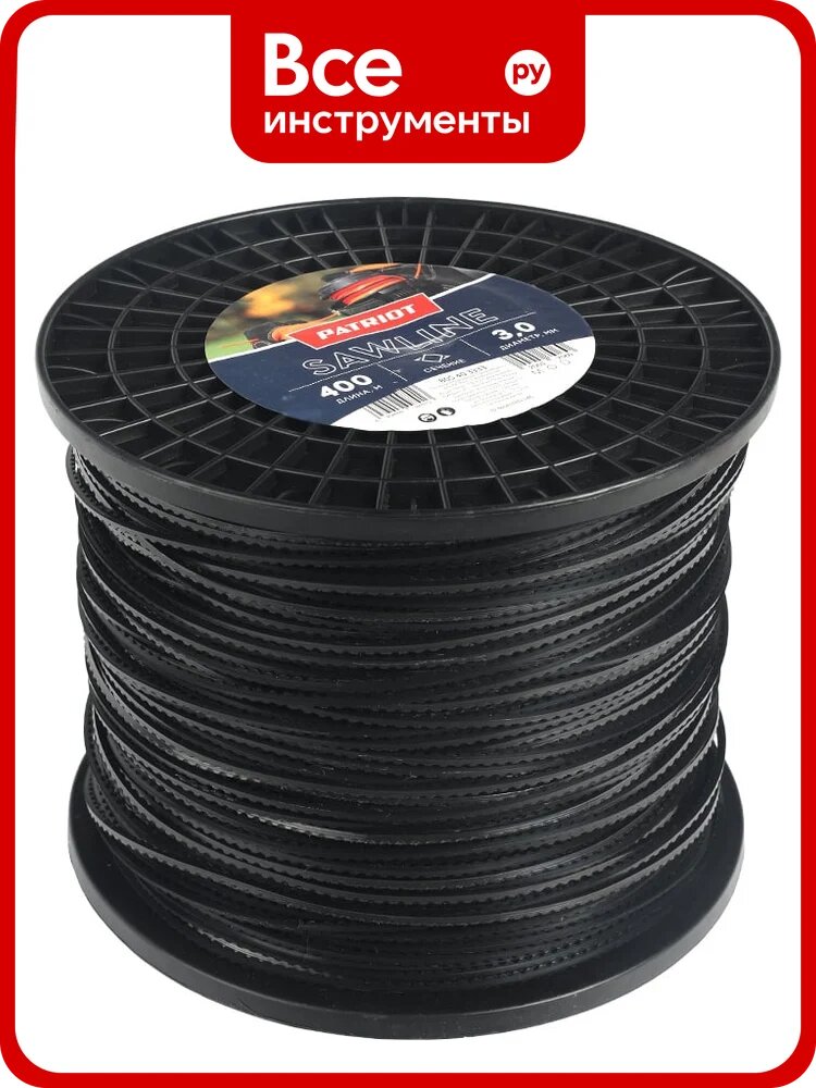 Леска Sawline (3.0 мм; 400 м; квадрат; пилообразный профиль) PATRIOT 300-400-5 805403333
