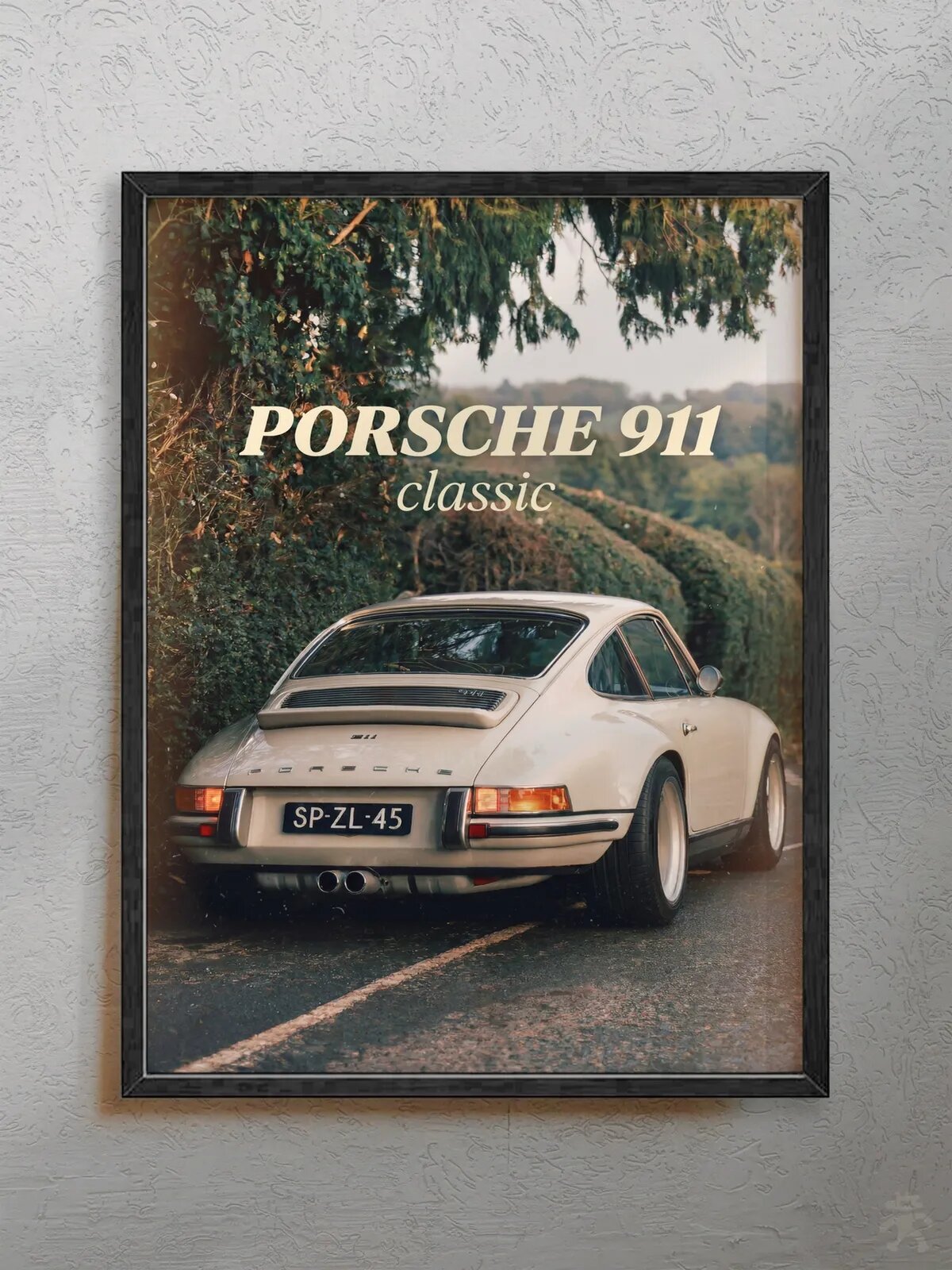 Интерьерный постер "911 Epoque" в стиле pinterest, формат 30x40 см.