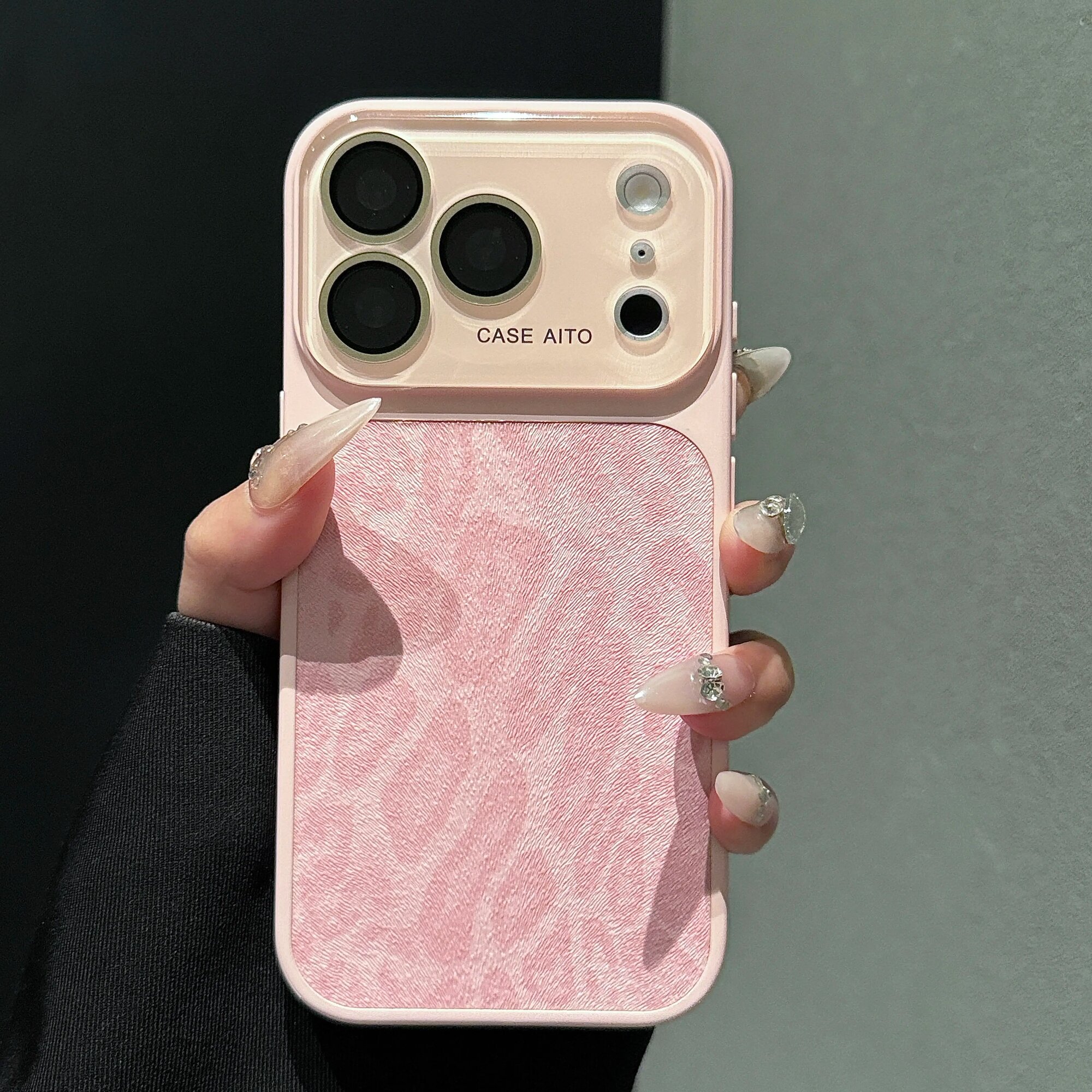 Роскошный кожаный чехол с леопардовым принтом для iPhone 17 Pro Max iPhone17 Про Макс, Розовый, Pink
