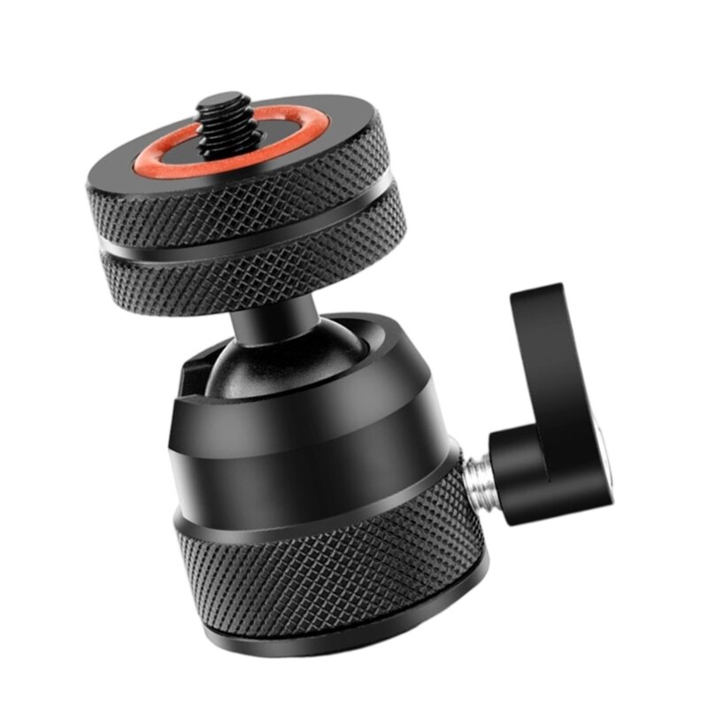 Мини-шаровая головка, Головка подставки для камеры с фиксирующей ручкой, Поворотная на 360° муфта для крепления камеры с шаровыми головками, 1/4 винта с отверстием для резьбы 3/8