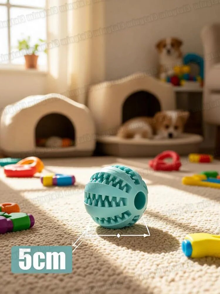 Мячик для собак мелких пород, крупных и средних, каучуковый мяч для щенков и котят, интерактивная игрушка для домашних животных