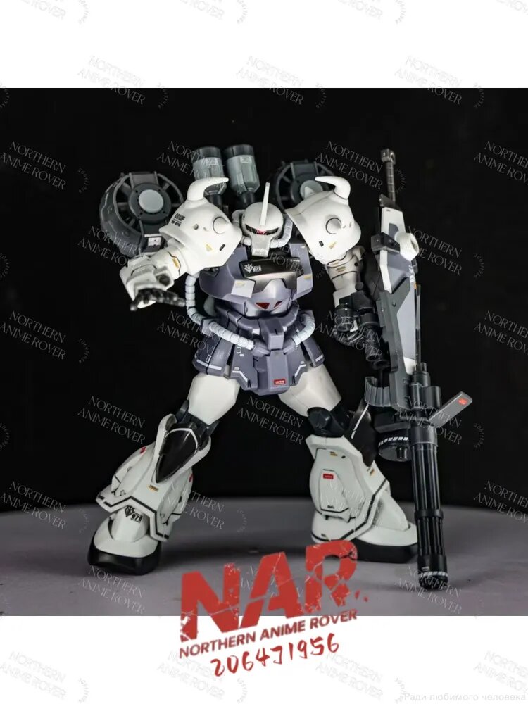HGUC 1/144 Тигр B3 (белая схема окраски) сборная модель Gundam с двойным реактивным ранцем и декалями (специальная версия).