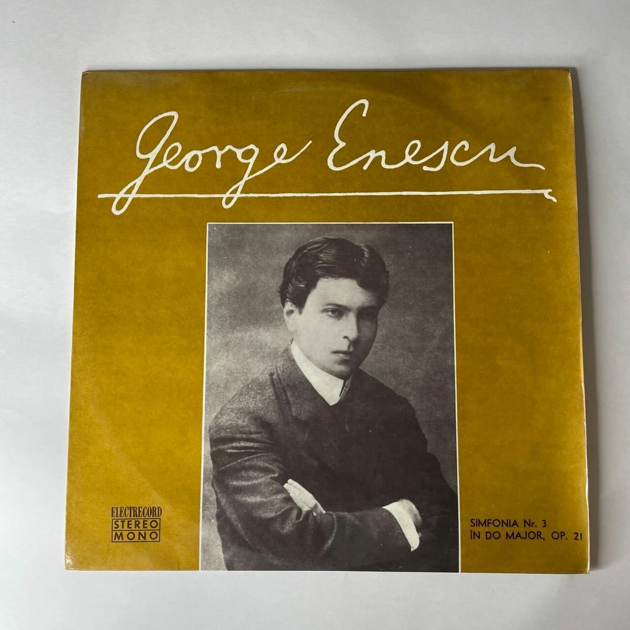 Винтажная виниловая пластинка LP Джордже Энеску George Enescu, Симфония Simfonia Nr. 3 In Do Major, Op. 21 (Румыния 1977)