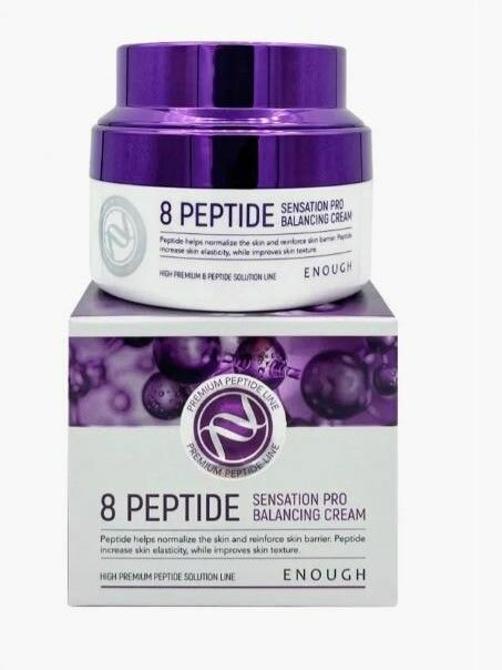 Восстанавливающий крем с пептидами ENOUGH 8 Peptide Sensation Pro Balancing Cream 50 ml, Корея