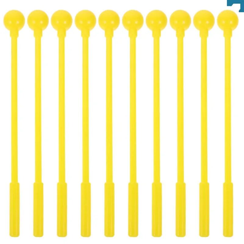 10 шт. Барабанные палочки, ударные молотки для маримбы, пластиковые молотки для ксилофона