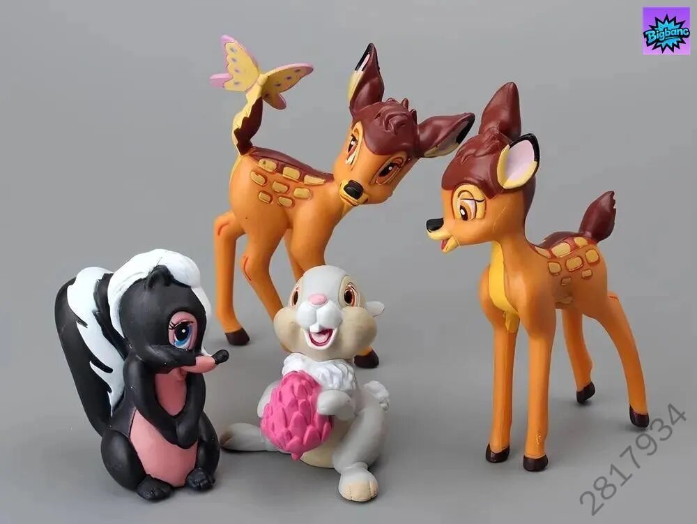 Фигурки Бэмби Disney 7шт (5-7 см) Набор коллекционных фигурок героев мультфильма для детей, подарок — фото 1