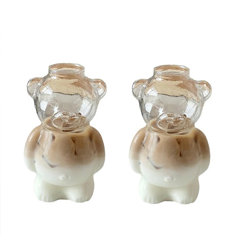 Кружка-медведь стеклянная, 2 шт, Bear Mug