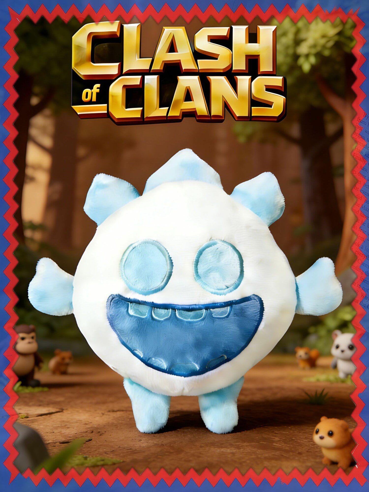 Мягкая игрушка Clash of Clans / Clash Royale: Ледяной дух (Ice Spirit), 9 см