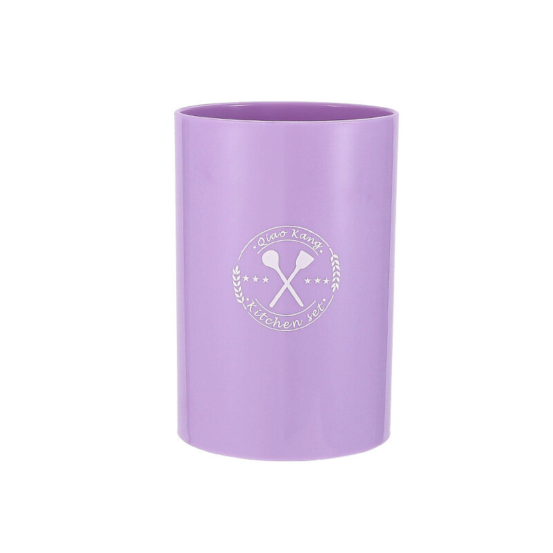 Маленький пластиковый контейнер для кухни с диаметром 9,4 см и высотой 13,7 см, фиолетовый цвет - прочная хранящаяся