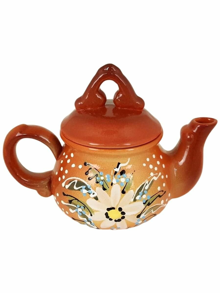 Чайник малый "Марина", глина, керамика, Псковский гончар