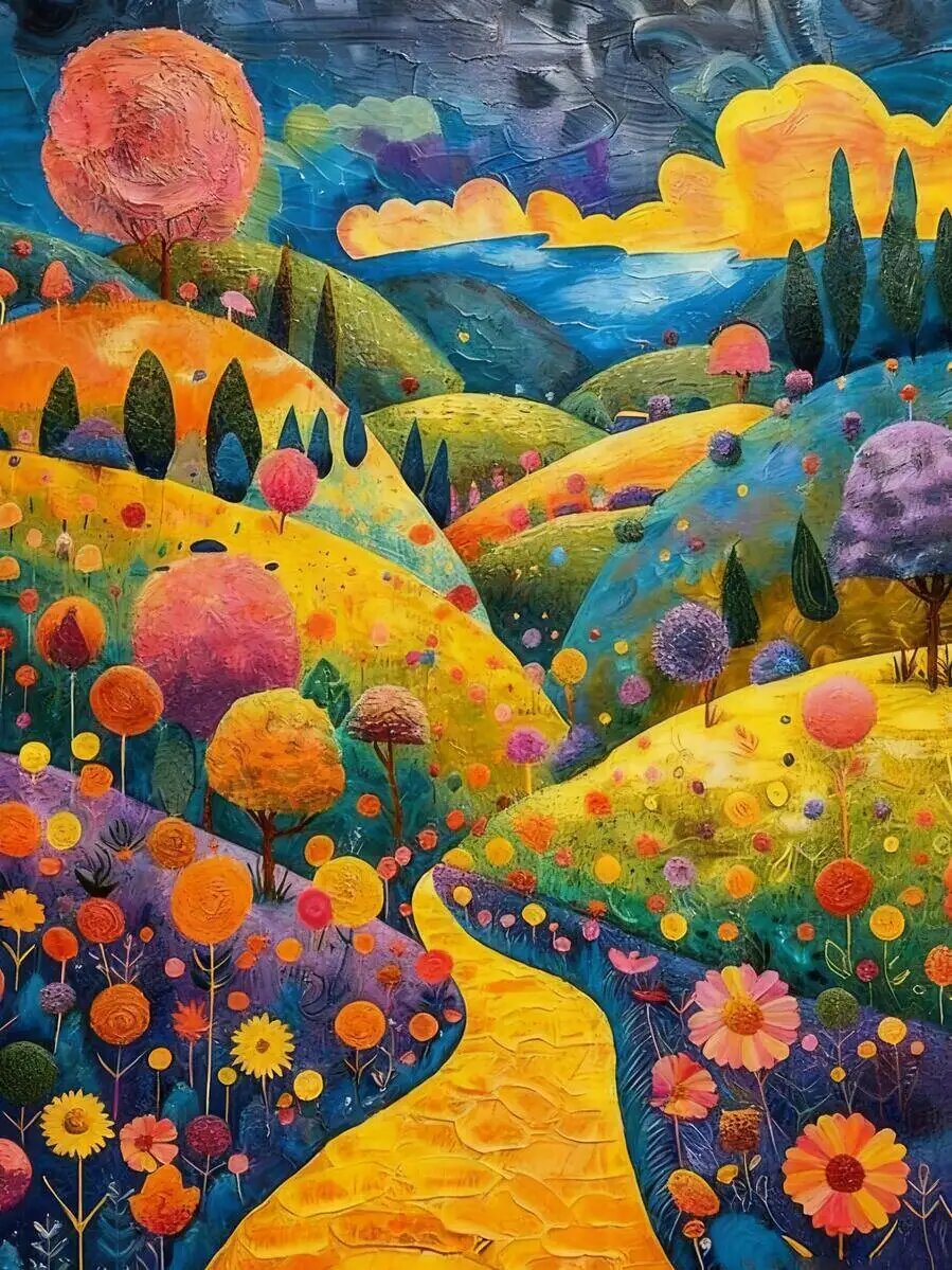Алмазная картина Huacan "Роза и звездное небо", 30x40 см, Цвет: 4474
