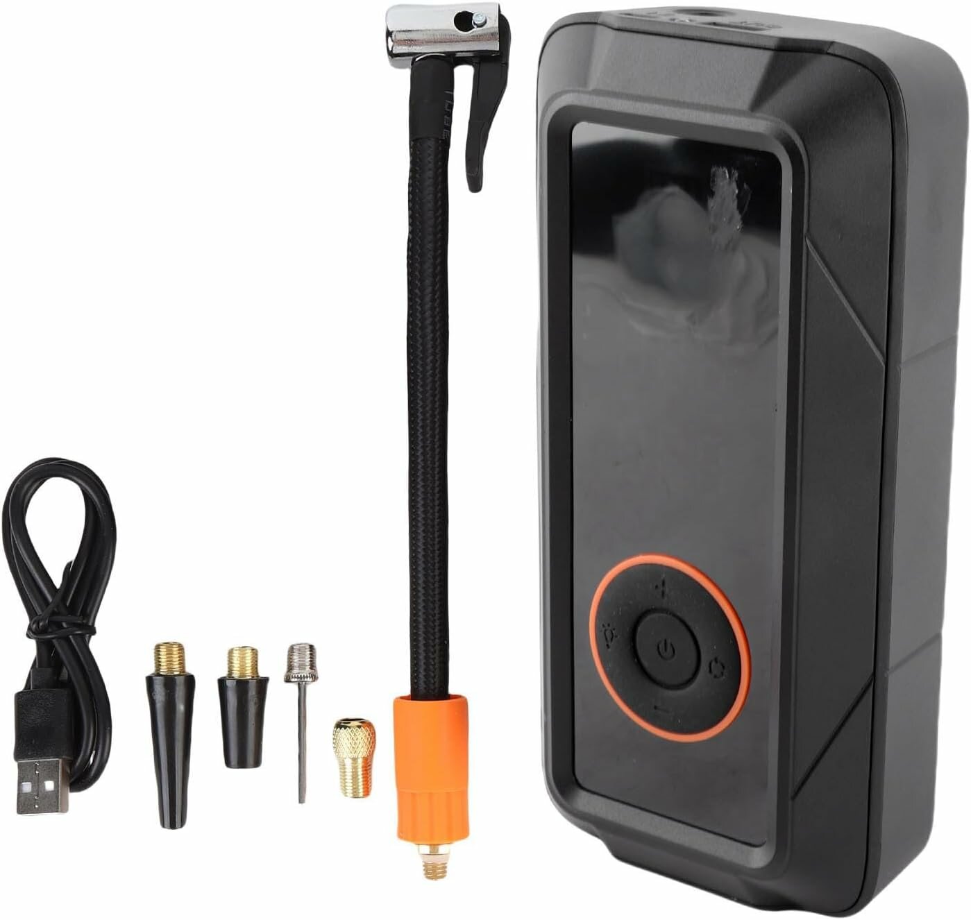 Беспроводной насос для подкачки шин с цифровым ЖК-дисплеем и автоматическим отключением для накачивания автомобилей, вел