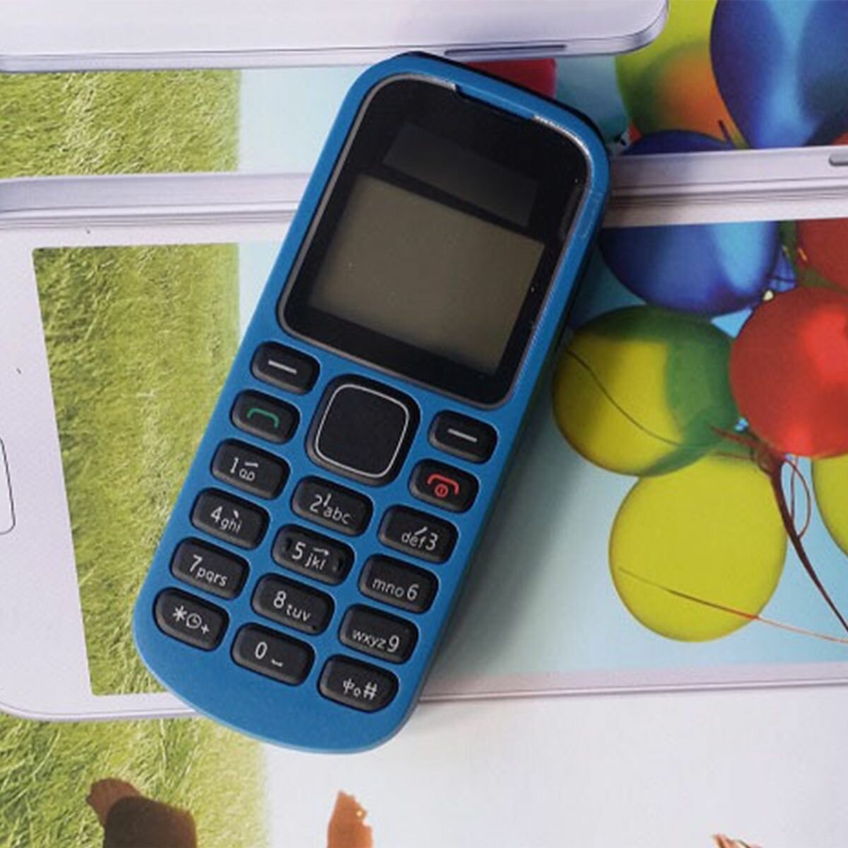 Nokia Мобильный телефон, светло-синий, синий
