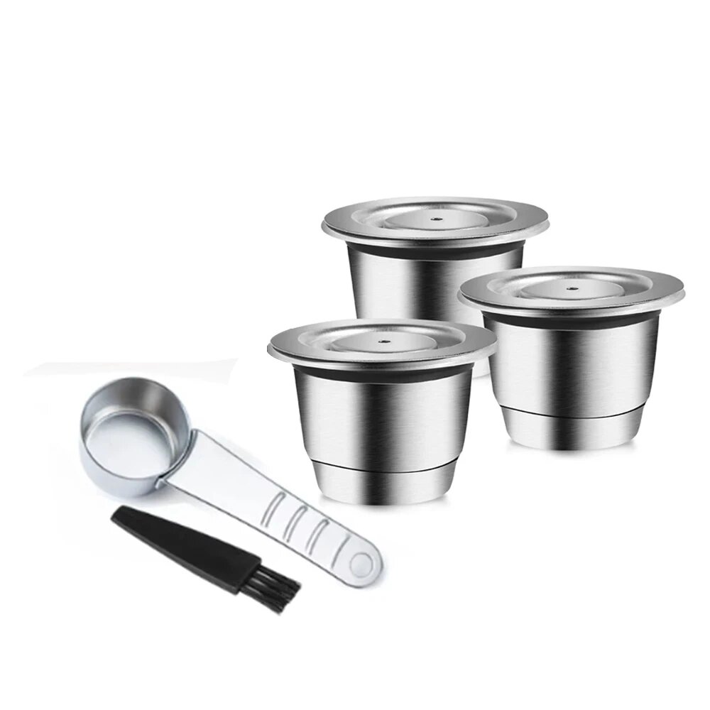 Многоразовые капсулы Nespresso из нержавеющей стали (3шт)