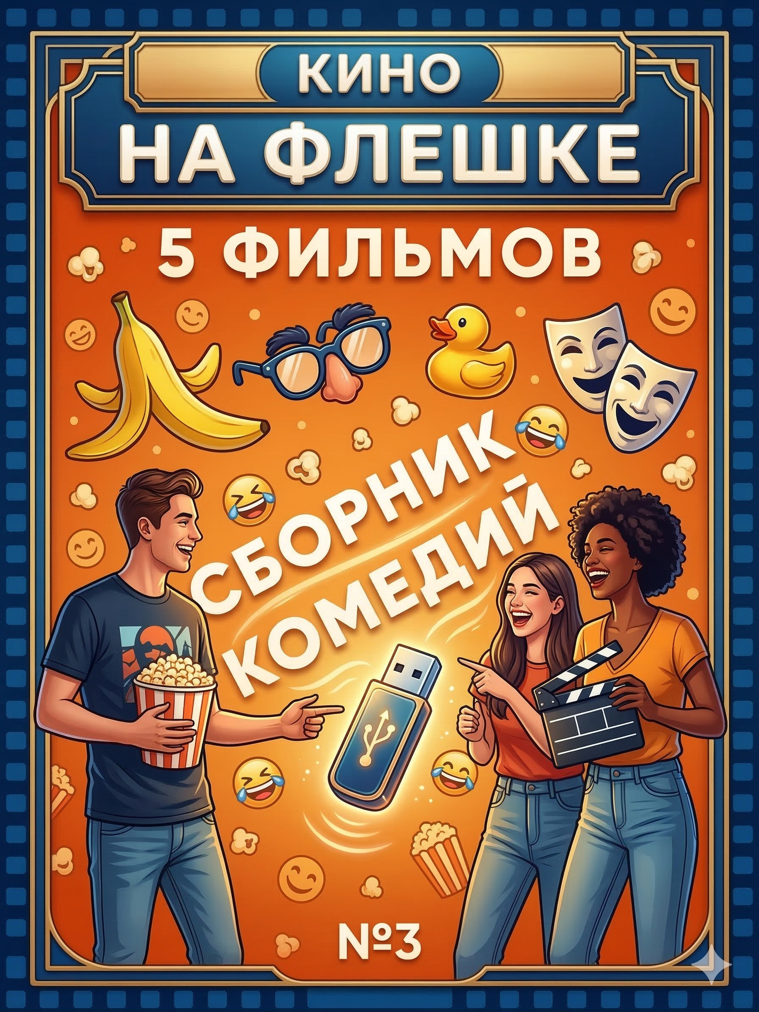 Сборник Комедий (4) Часть 3 на USB флешке с Type C