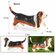 Фигурка собаки Бассет, Dog Model 9, цветной
