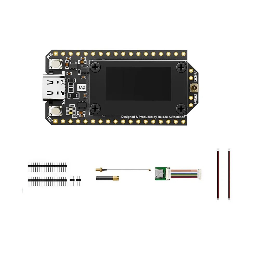 Плата разработчика Heltec Meshtastic LoRa 32 V4 с GPS ESP32 SX1262 0,96 дюйма OLED