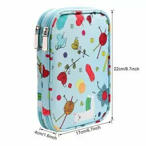 Двусторонняя игла для свитера, набор инструментов для вязания, 60 см, бамбуковое кольцо, игла, красочная трубка, набор