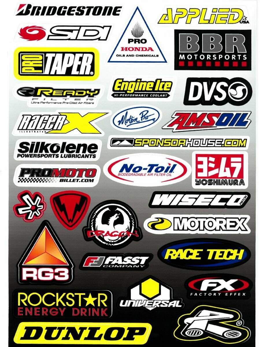 Наклейки на мотоцикл, автомобиль, питбайк стикеры для эндуро