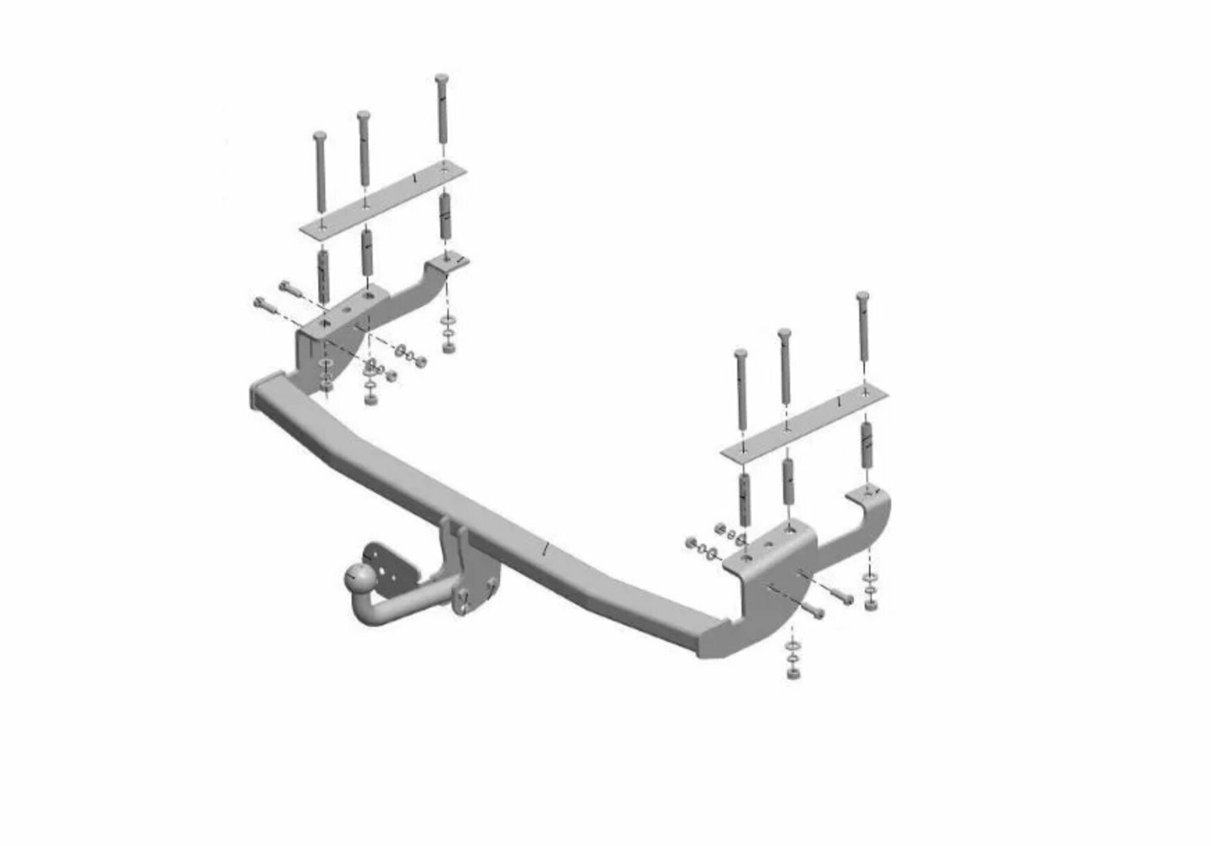 Фаркоп AvtoS для SUZUKI SX 4 4WD (2008) с универсальной электрикой и сертификатом в комплекте, арт.(SZ 11+electr)