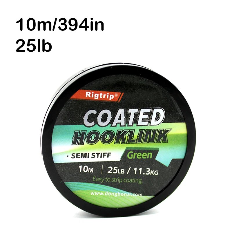Rigtrip Coated Hooklink Green 10m/394in 25lb