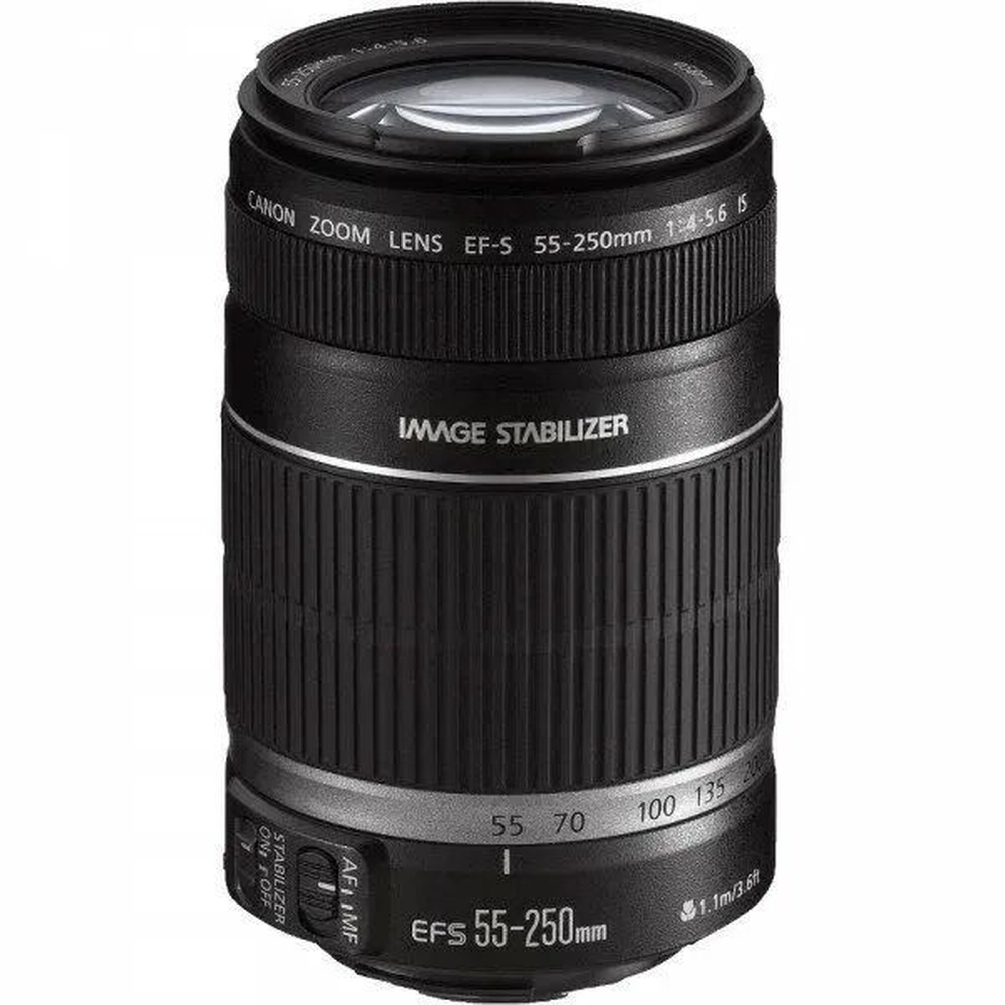 Объектив Canon EF-S 55-250mm f/4-5.6 IS, телеобъектив, стабилизация изображения