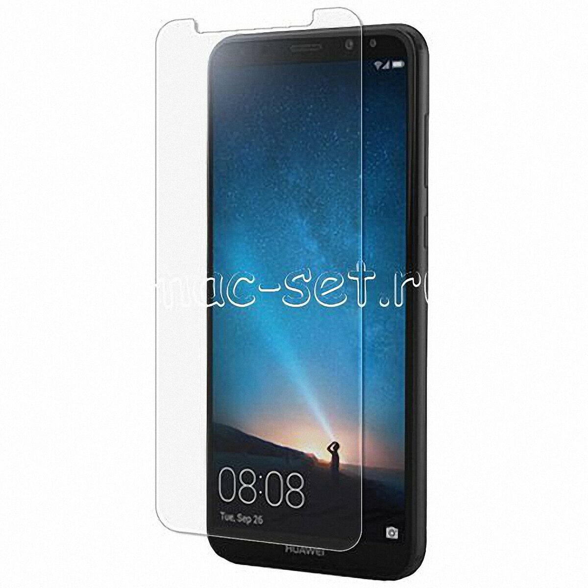 Защитное стекло для Huawei Nova 2i / Mate 10 Lite прозрачное на плоскую часть экрана