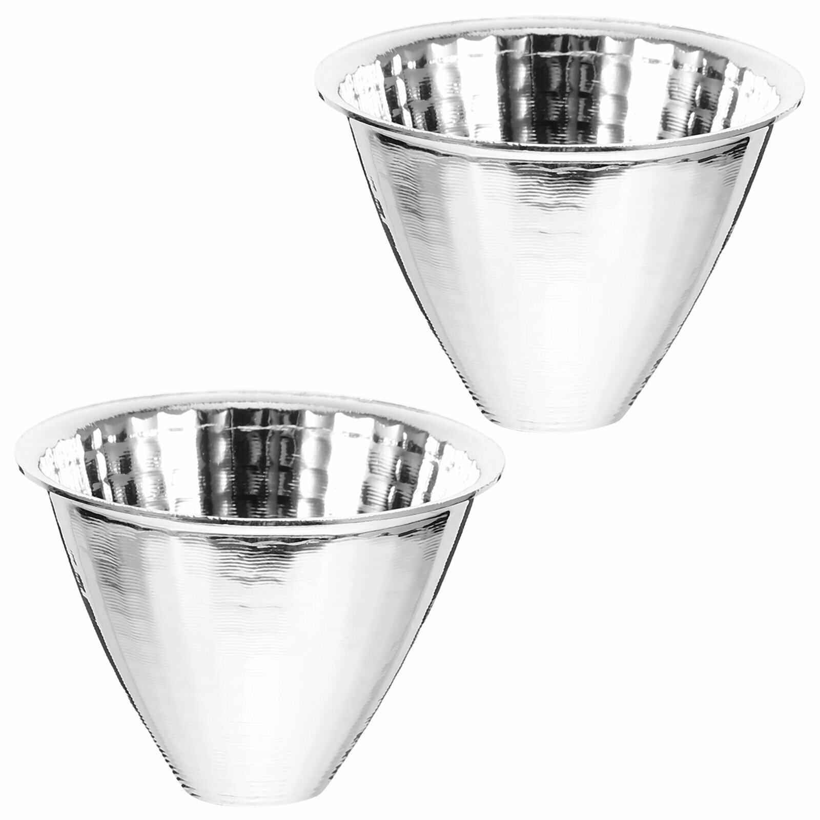 Серебристый алюминиевый отражатель для фонаря с равномерным распределением света для дома и улицы