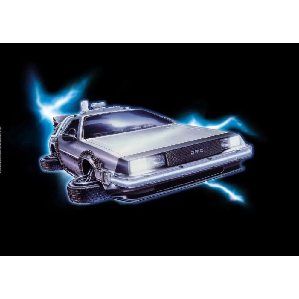 Плакат DeLorean "Назад в будущее", 40x50см, цвет H, без рамки